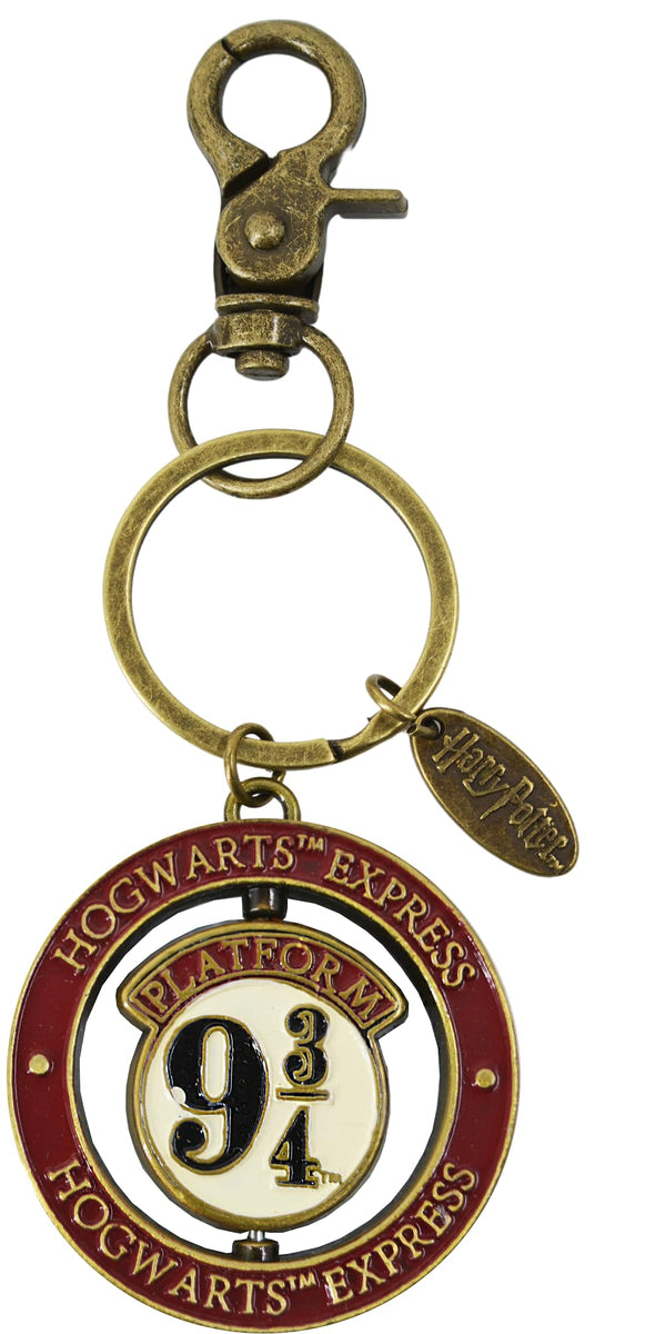 Licensed Harry Potter House Spinner Keyrings, Platform 9 3/4 and Hedwi ...