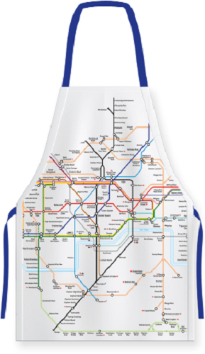 TFL6001 Licensed London Underground Tube Map Apron – British Heritage ...